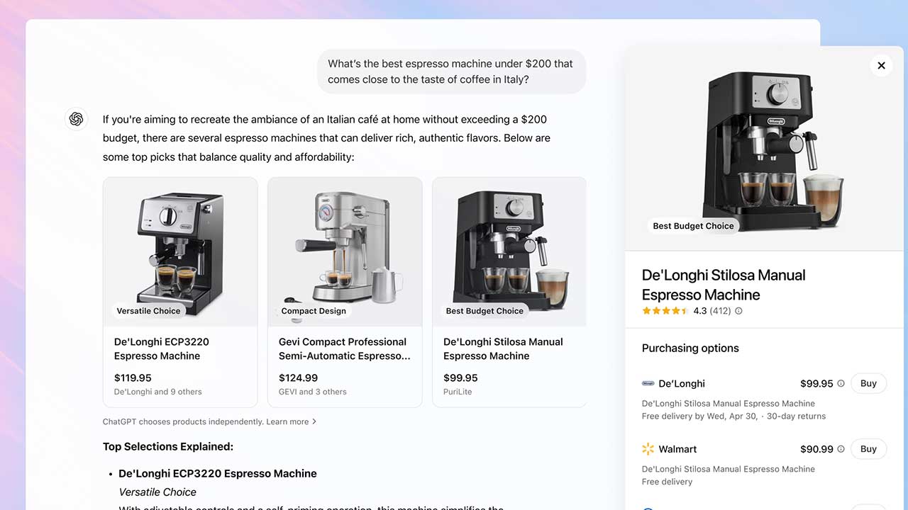 OpenAI Supercharges ChatGPT Search with Shopping Tools | Shelly Palmer